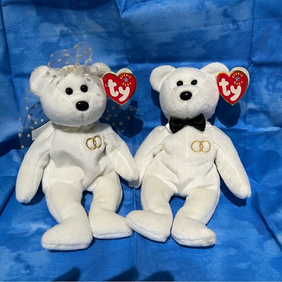 Ty | Other | 20 Ty Wedding Beanie Babies Mr Mrs Bear | Poshmark